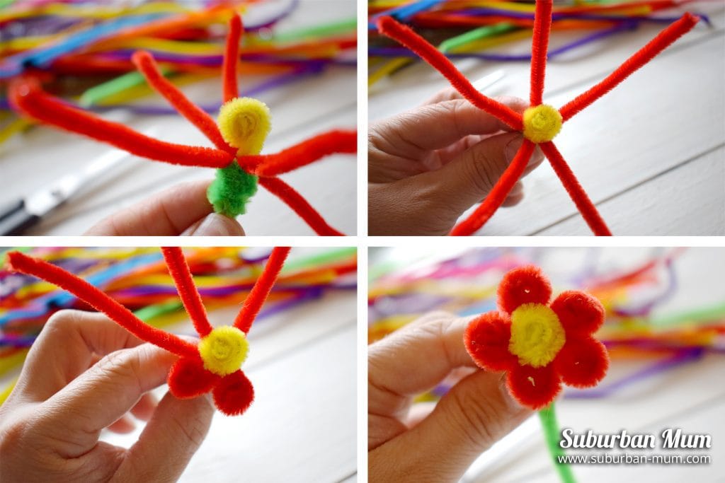 Craft Corner: How to make Pipe Cleaner Flowers | Suburban Mum