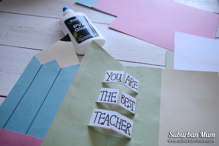 Craft Corner: How to make a Thank You card for Teachers | Suburban Mum
