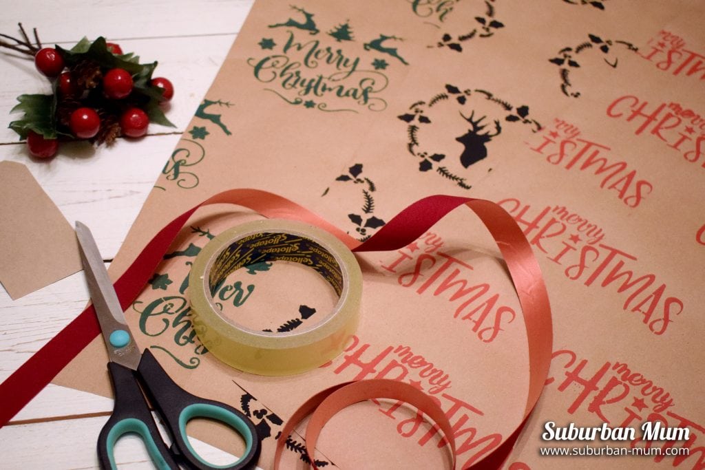 Homemade Christmas Wrapping Paper with Design Bundles | Suburban Mum
